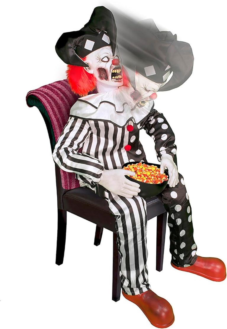 🤡 Sitting Scare Clown Animatronic – Shocking Pop-Up Halloween Prank